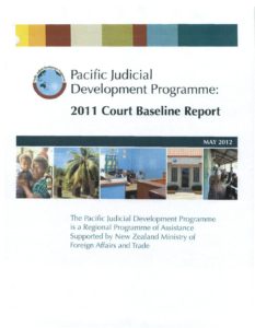 2011 PJDP Baseline Report, Appendix 3 – Republic of the Marshall Islands Judiciary