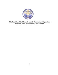 RMI Procurement Regulations 2020 Circulated (2) – Republic of the ...